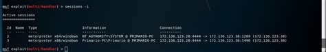 4 Meterpreter Session Hacker Web Security