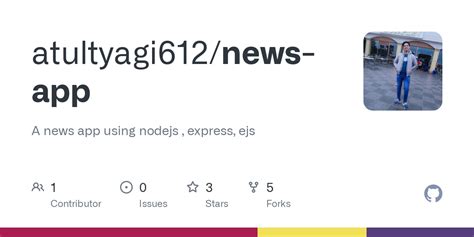 GitHub Atultyagi612 News App A News App Using Nodejs Express Ejs