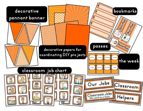 Orange Classroom Decor Clutter Free Classroom By Jodi Durgin