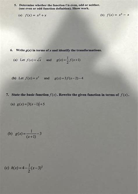 Solved Determine Whether The Function F Is Even Odd Or Chegg