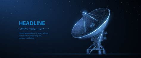 Abstract 3d Satellite Antenna Radio Royalty Free Vector