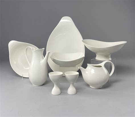 Eva Zeisel Hallcraft Museum White Serving Pieces Auction
