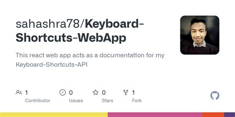 Github Sahashra78keyboard Shortcuts Webapp This React Web App Acts As A Documentation For My