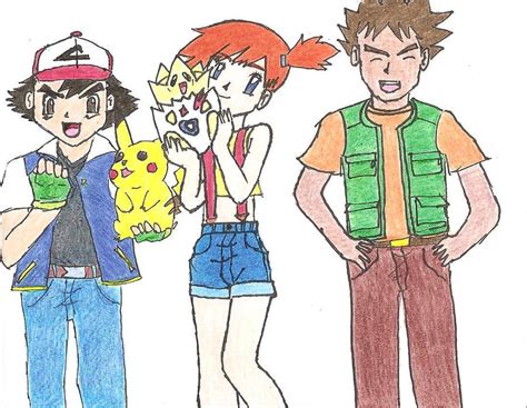 Ash Misty Brock By Phoenix FireXIII On DeviantArt