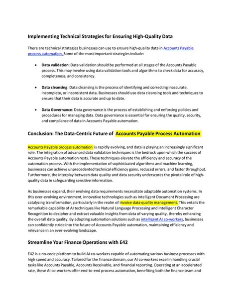 Harnessing Advanced Data Validation Techniques In Accounts Payable