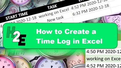 How To Create A Time Log In Excel HowtoExcel Net