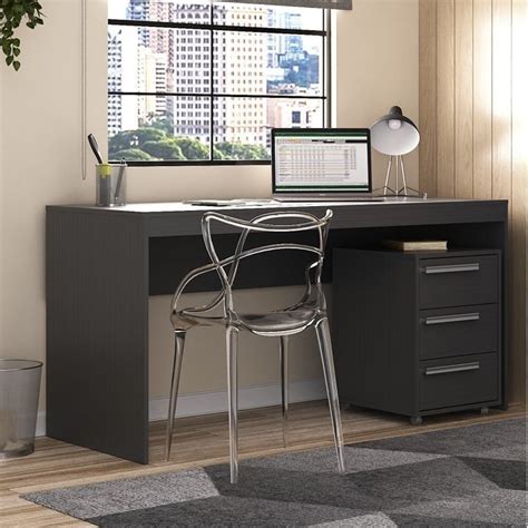 Escrivaninha 150cm Com Gaveteiro 3 Gavetas Com Rodízio Espresso Móveis Madeiramadeira