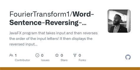 Github Fouriertransform1word Sentence Reversing Javafx Javafx