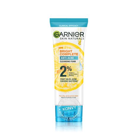 Garnier Skin Naturals Bright Complete Anti Acne Cleansing Foam 100ml