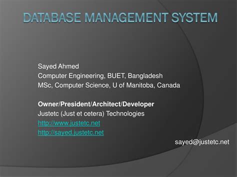 Ppt Database Management System Powerpoint Presentation Free Download Id1598044