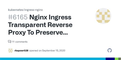 Nginx Ingress Transparent Reverse Proxy To Preserve Request Path