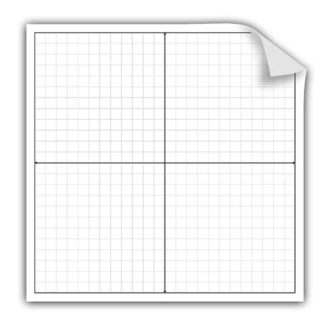 Coordinate Plane Low Tac Peel And Stick Graph Geyer Instructional Products
