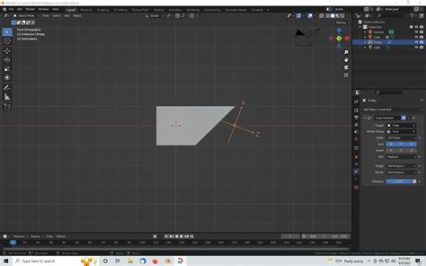 Copy Rotation Constraint Not Rotating Correctly When A Vertex Group Is