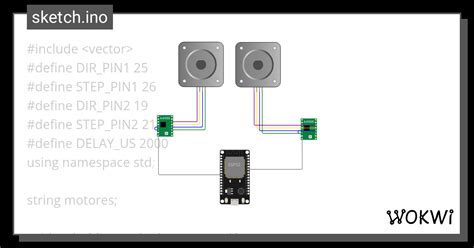 Motores Por Passo Wokwi Esp32 Stm32 Arduino Simulator