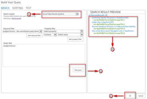Sharepoint 2013 How To Create Custom Intent Based Results Blocks Using Query Rules
