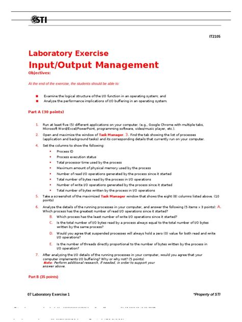7 Laboratory Exercise 1 Arg Galosa Pdf Pdf Inputoutput Process