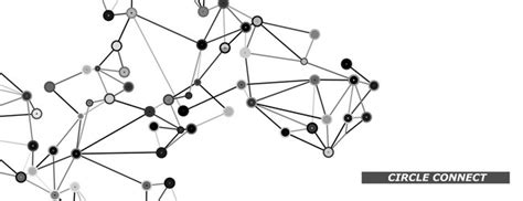 Abstract Moleculs Connect Background Digital Vector Image