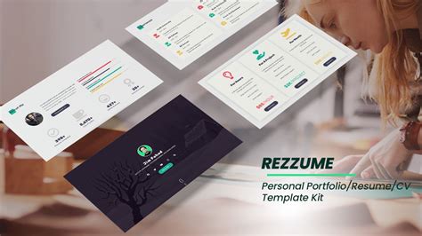 Rezzume Personal Portfolio And Cv Elementor Template Kit Kitpapa