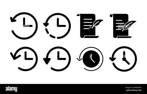 History Icon Vector Redo History Icon Stock Vector Image And Art Alamy