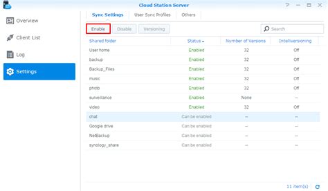 the message no shared folder available to sync appears on cloud station drive what can i do