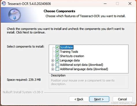 tesseract ocr5 4 0软件安装和语言包安装 windows系统 tesseract ocr下载 csdn博客