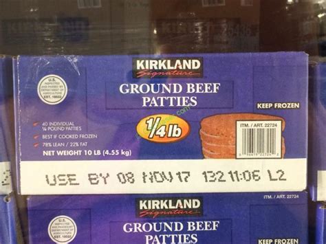 Costco Kirkland Beef Patties At John Heidt Blog