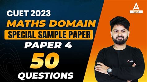 Cuet 2023 Maths Sample Paper Most Expected Questions Part 4 By Shashank Sir Youtube