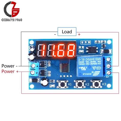 Dc 24v Led Digital Time Relay Plc Cycle Trigger Timer Relay Control Switch Anti Reverse Timing