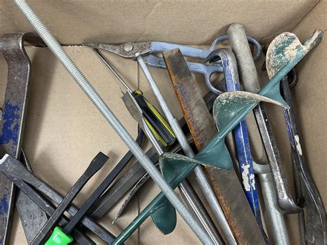 Lot Assorted Prying Bars And Tools