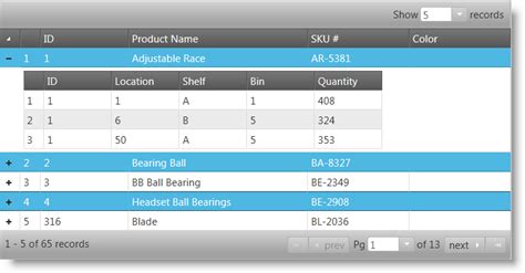 Selection Ighierarchicalgrid Ignite Ui™ Help