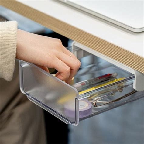 Diy 데스크서랍 부착 수납정리 책상밑 틈새 슬라이드 홈플러스 판매자택배