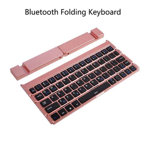 New Fashion Mini Slim Wireless Bluetooth Tri Fold Keyboard With Stand Wish