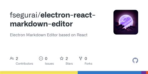 Github Fseguraielectron React Markdown Editor Electron Markdown Editor Based On React