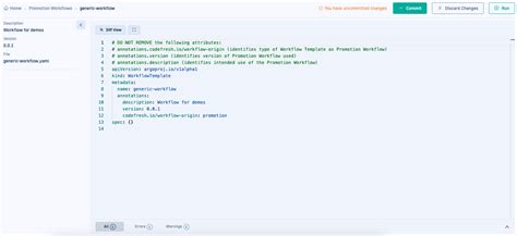 Configure Promotion Workflows · Codefresh Docs