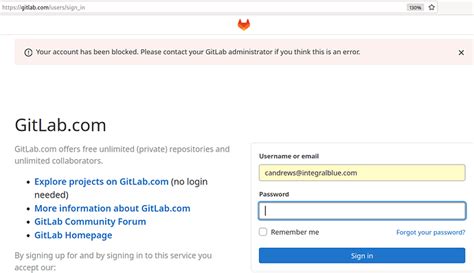 My Account Has Been Blocked Self Managed Gitlab Forum