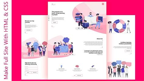How To Make Complete Website Using Html And Css Responsive Website
