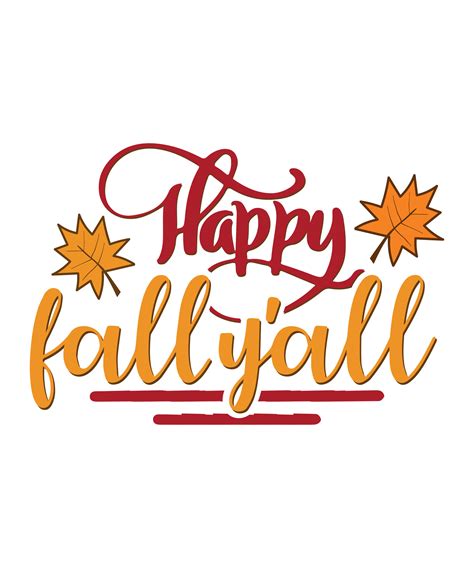 Happy Fall Yall Thanksgiving Bundle Fall Vector Bundle Autumn Quotes
