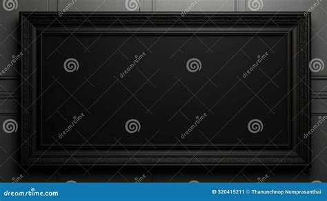 Create A Blank Rectangular Frame For Wall Art Stock Illustration