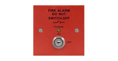 Fire Panel Isolator Switch In Red With Key ESP MAGISORP Fire
