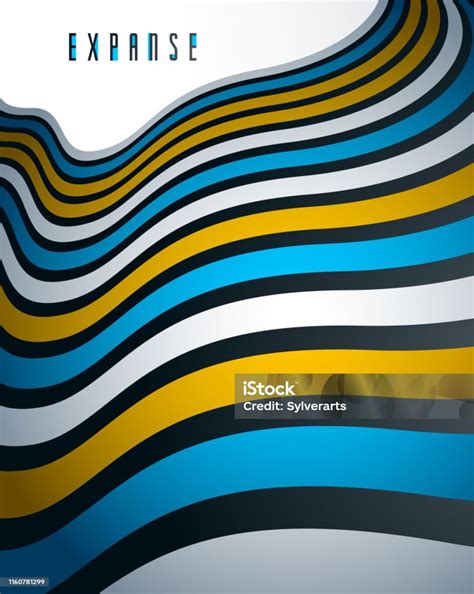 원근 벡터 배경의 3d 추상적 인 선 현대적인 트렌디 한 디자인 요소 광고 포스터 배너 및 표지 복고풍 템플릿을위한 멋진 스타일 레이아웃 3차원 형태에 대한 스톡 벡터 아트