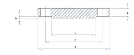 High Hub Blind Flange Manufacturer Stainless Steel High Hub Blind B