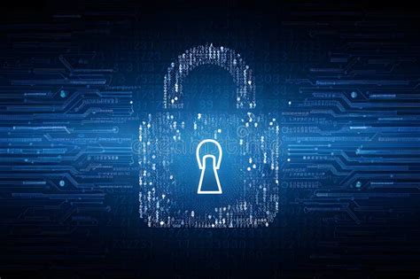 Network Security System Personal Data Information On Tablet Stock Illustration Illustration