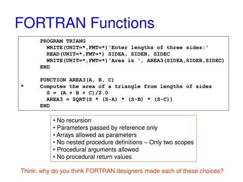 Ppt Imperative Programming The Case Of Fortran Powerpoint
