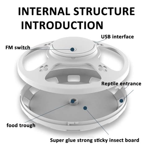 따뜻하고 보라색 빛이 있는 벼룩 파리 모기 트랩 바퀴벌레 집흰색