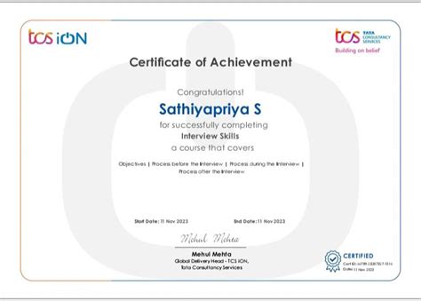 sathiyapriya s on linkedin tcsion tcs