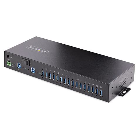 StarTech 16 Port Industrial USB 3 0 Hub Switch ESD 5G16AINDS USB A HUB Mwave
