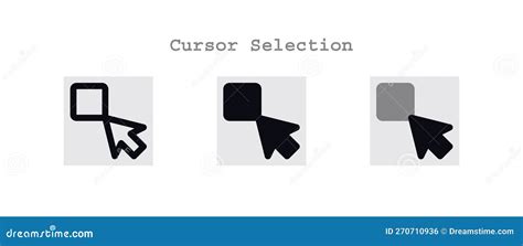 Cursor Selection Icons Set Stock Vector Illustration Of Pick 270710936