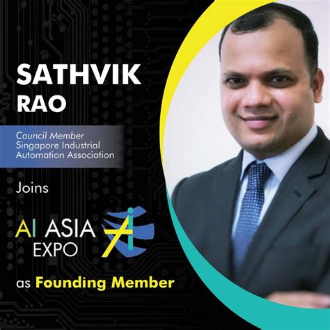 We Welcome Mr Sathvik Rao For Joining Ai Asia Expo As Founding Member