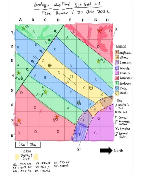 Solved Map Cross Section GEOLOGIC HISTORY Reconstruct The Geologic Answer