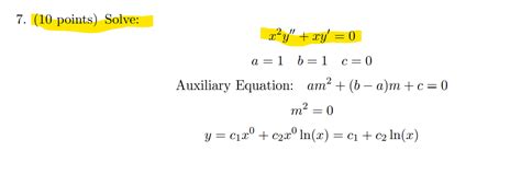 Solved The Differential Equations Problem Provided Has A Chegg